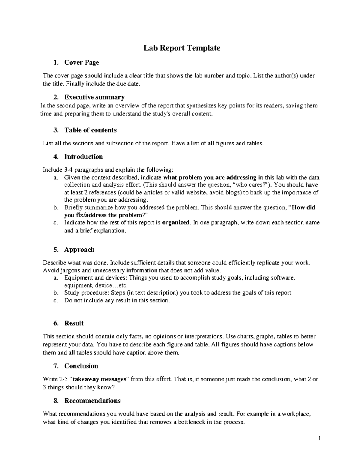 Lab Report Template: Structure and Guidelines for Effective Reports ...