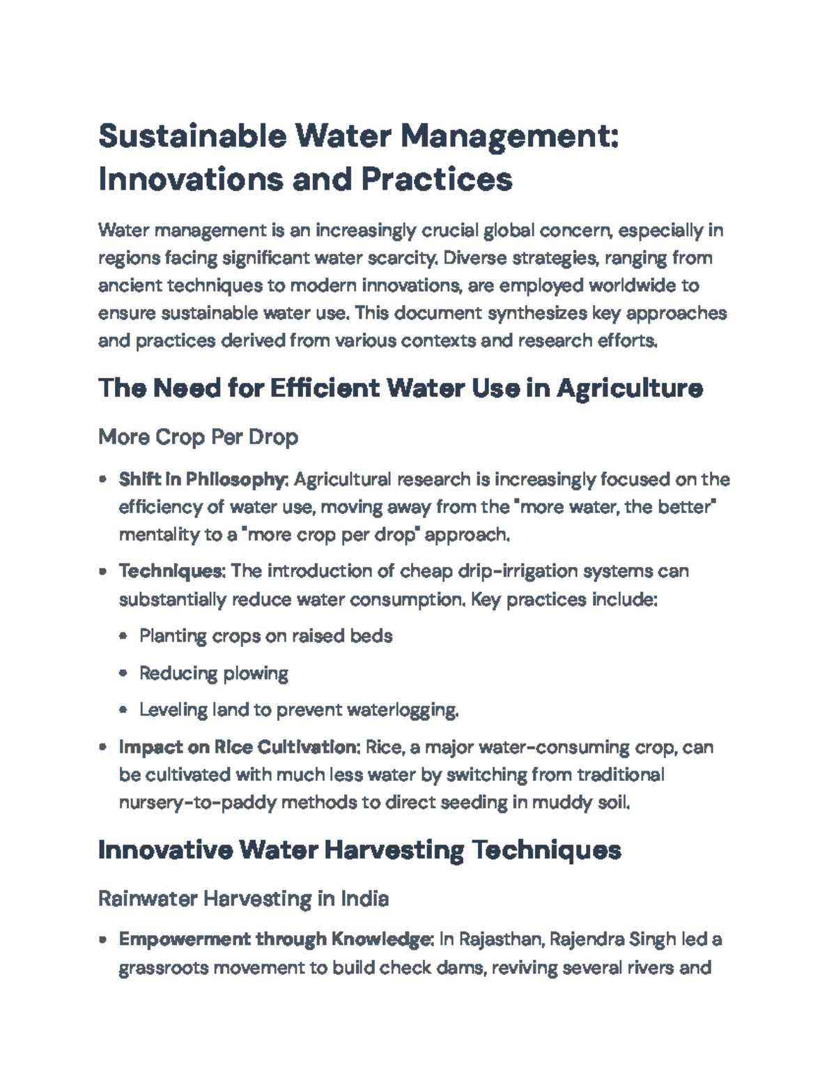 Sustainable Water Management Strategies: Innovations & Practices ...