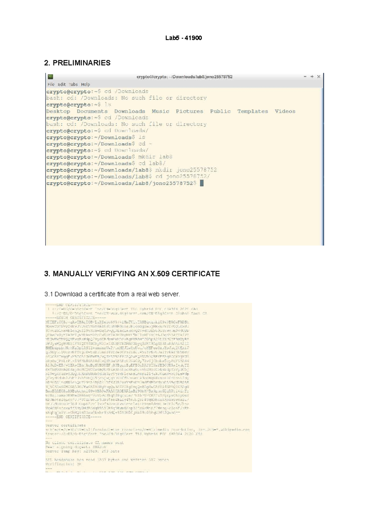 Lab8 41900 - lab8 tutorial work with screenshots and annotations ...