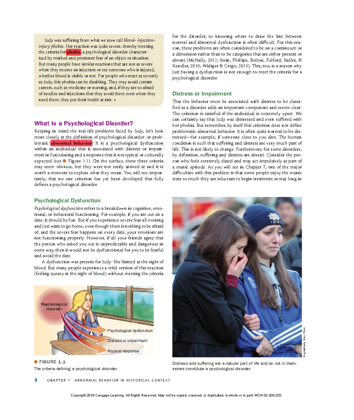 Abnormal Psychology Ch2 - ####### 4 C H A P T E R 1 a b n o r m a l b e ...