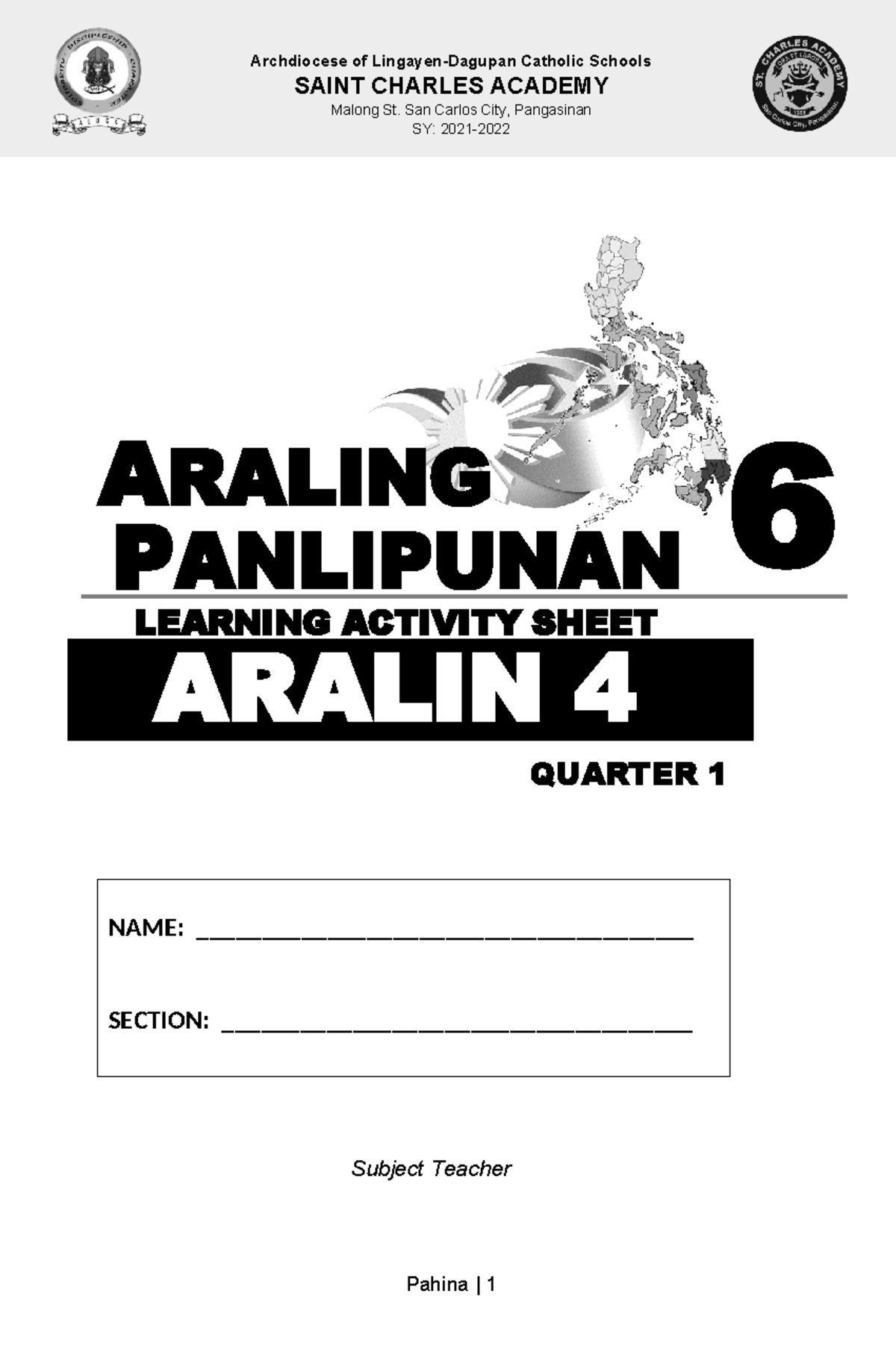 WEEK 5 - APAN 6 - Learning Material - SAINT CHARLES ACADEMY Malong St ...