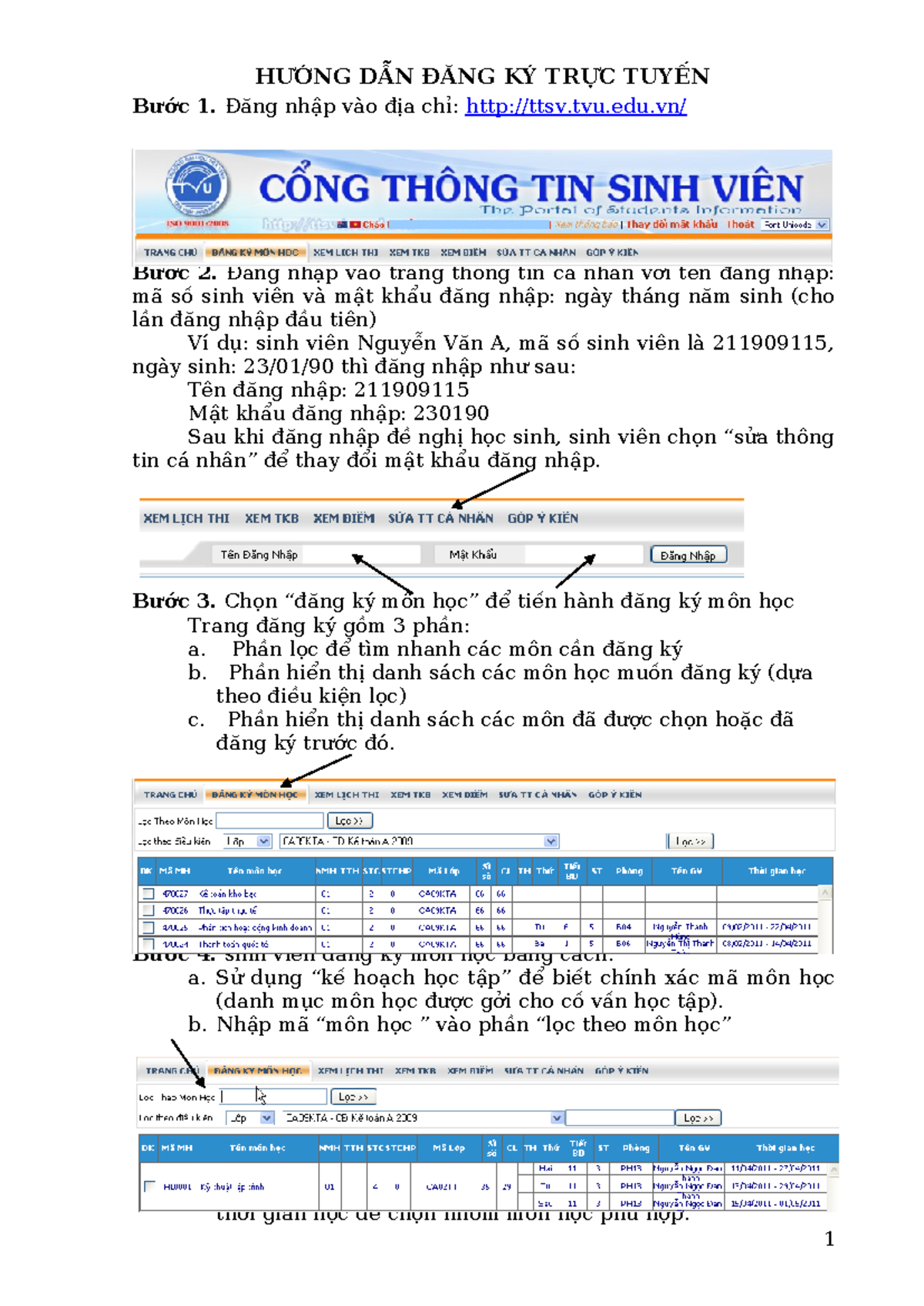 HƯỚNG DẪN ĐĂNG KÝ TRỰC TUYẾN CHO SINH VIÊN 2023 - Studocu