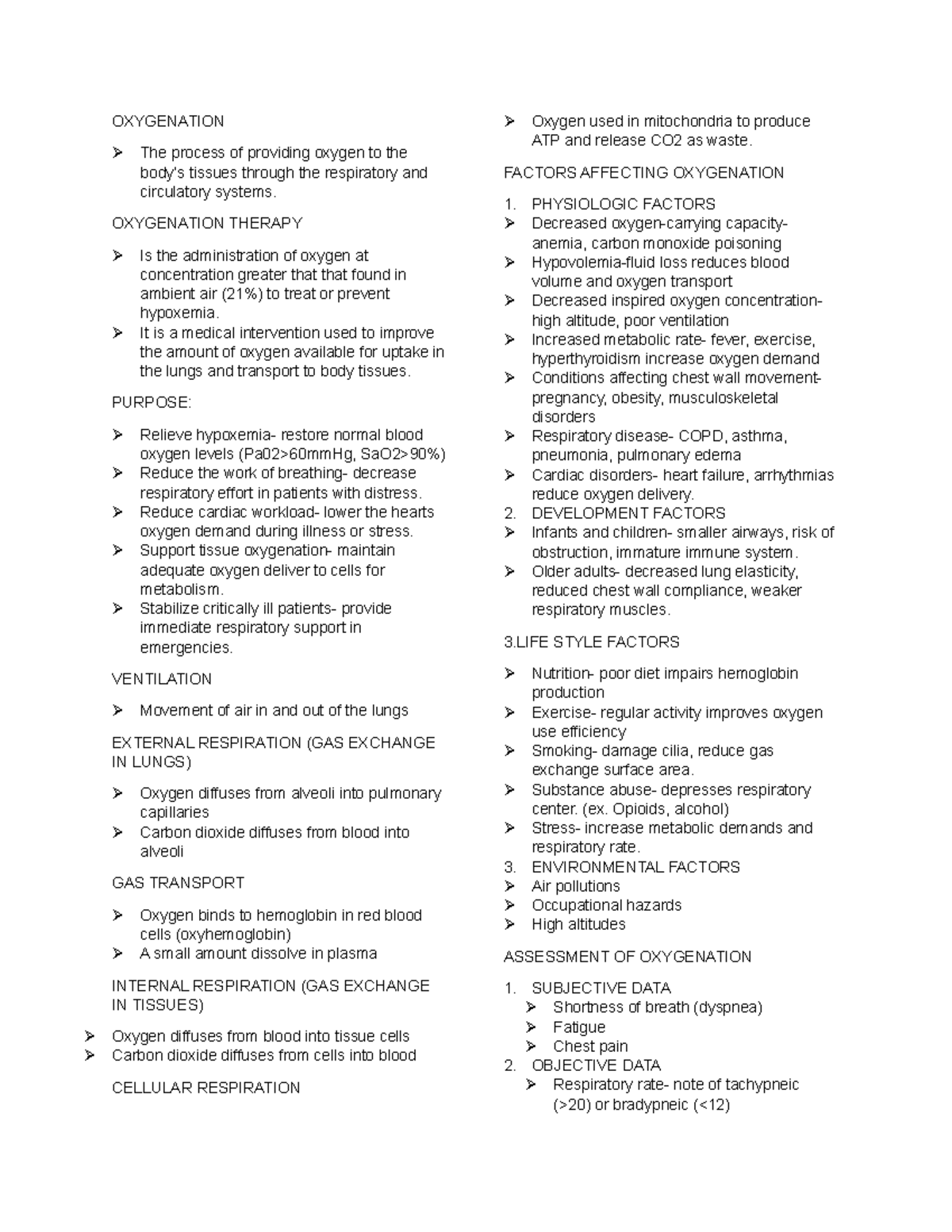 OXYGENATION: Understanding Therapy, Assessment, and Delivery Systems ...