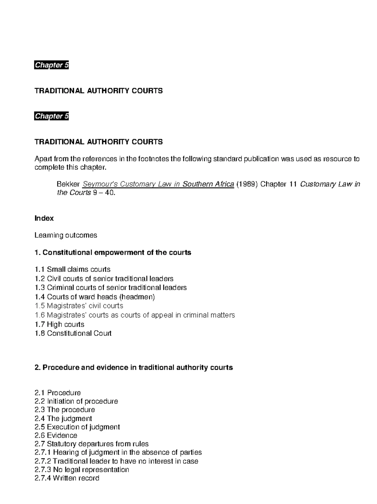 Chapter 7 - Traditional Leadership and Governance- Traditional ...