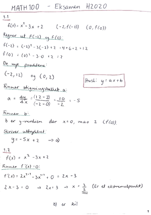 Eksamensoppgaver Nord - Aktuelle eksamensoppgaver med løsning Dette heftet er laget for et - Studocu