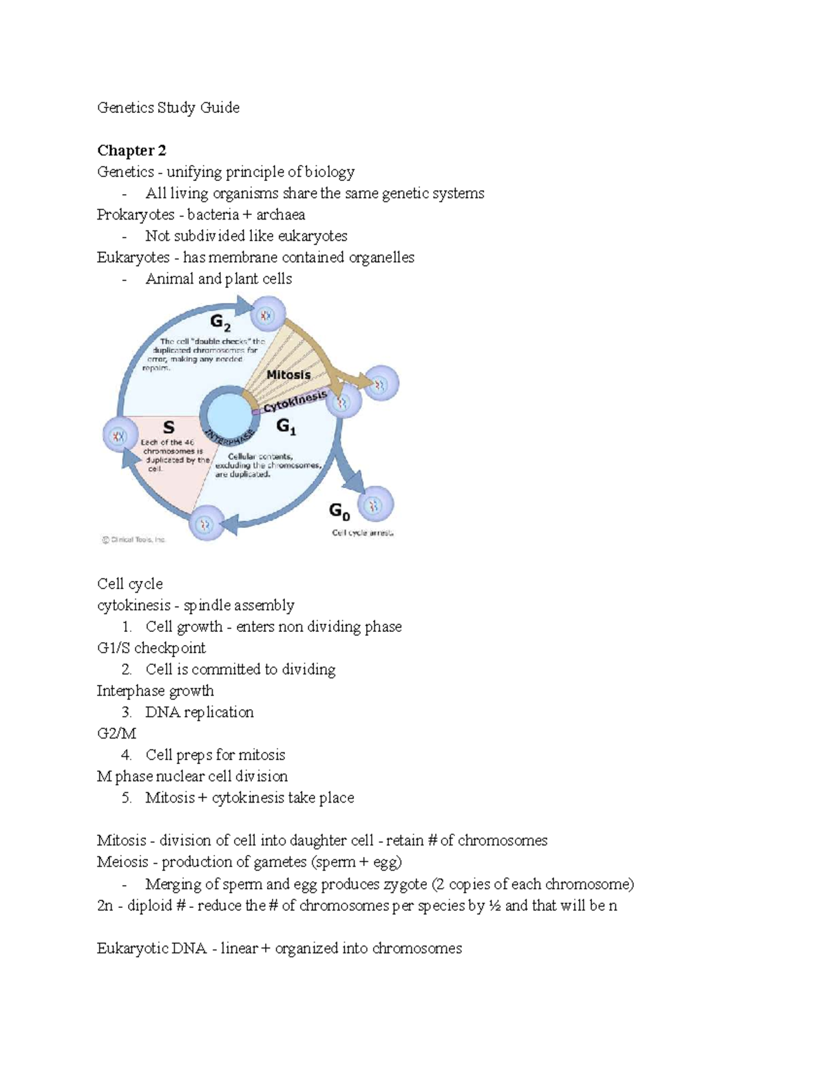 Genetics Study Guide: Exam 1 Key Concepts and Overview - Studocu