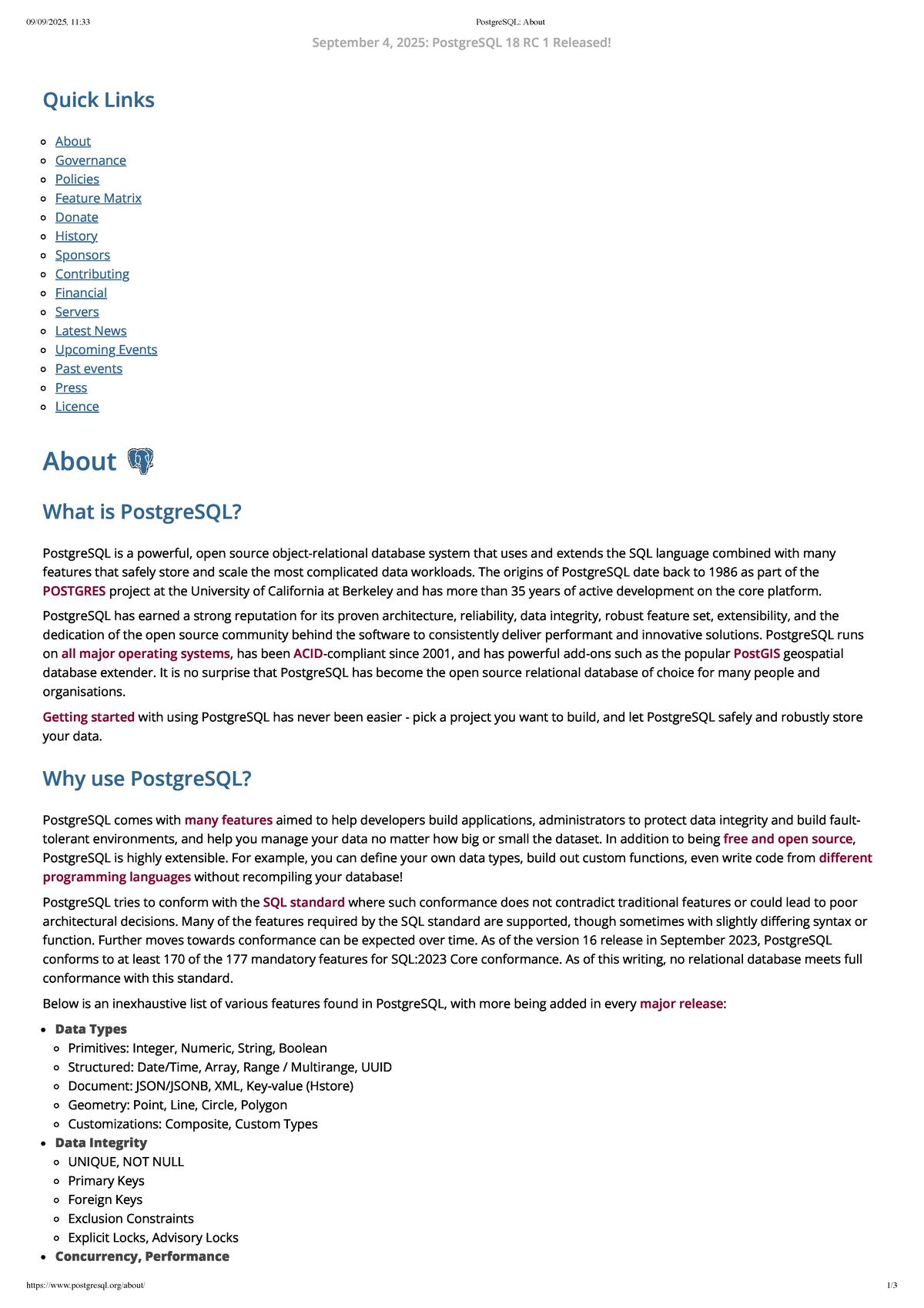 PostgreSQL Overview: Key Features & Innovations (2023) - Studocu