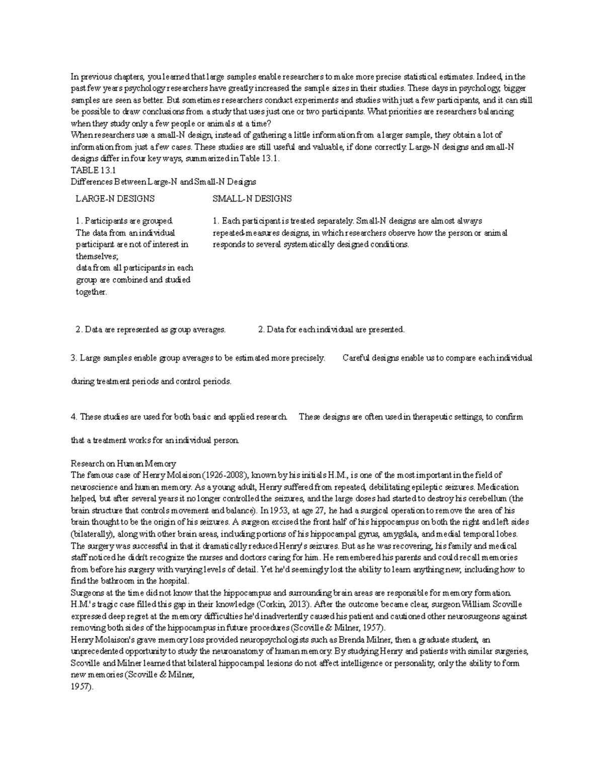 Exploring Small-N Designs in Behavior Analysis: Insights from H.M. Case ...