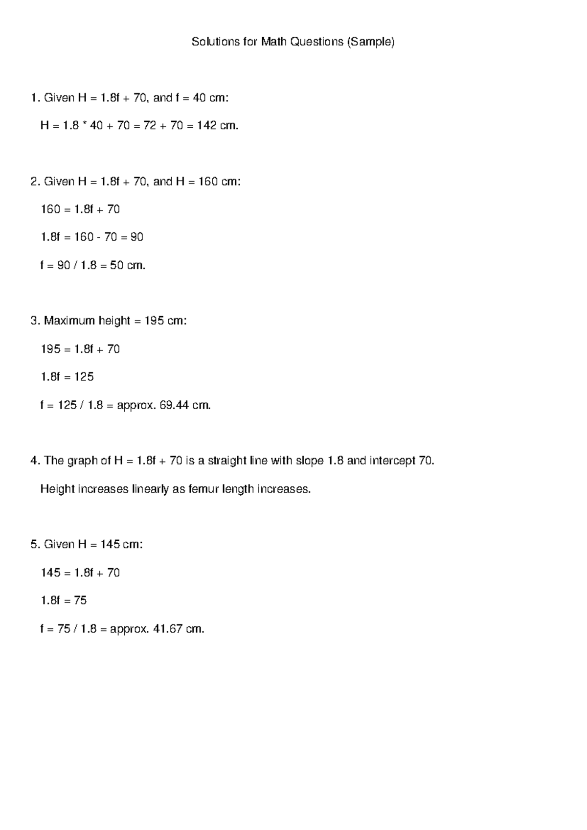 Math Questions Solutions Sample Fixed - Solutions for Math Questions ...
