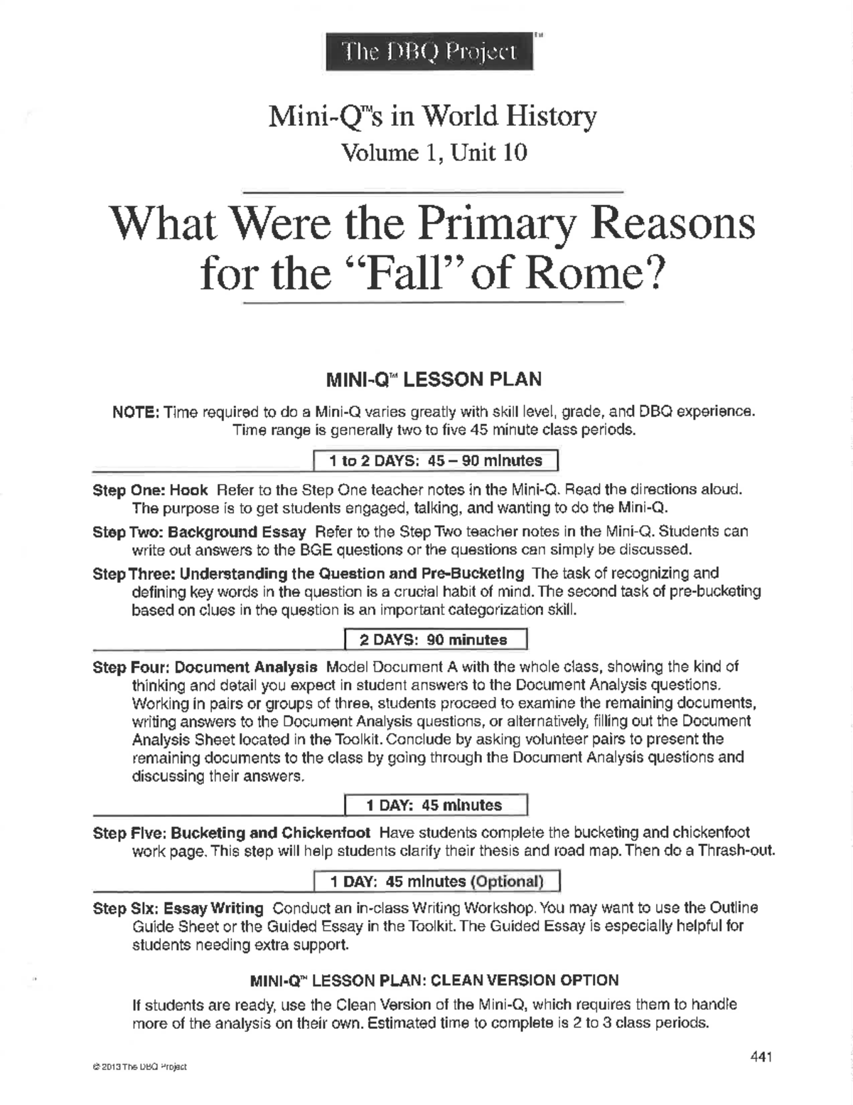 Unit 10: The Fall of Rome - Study Notes - Studocu