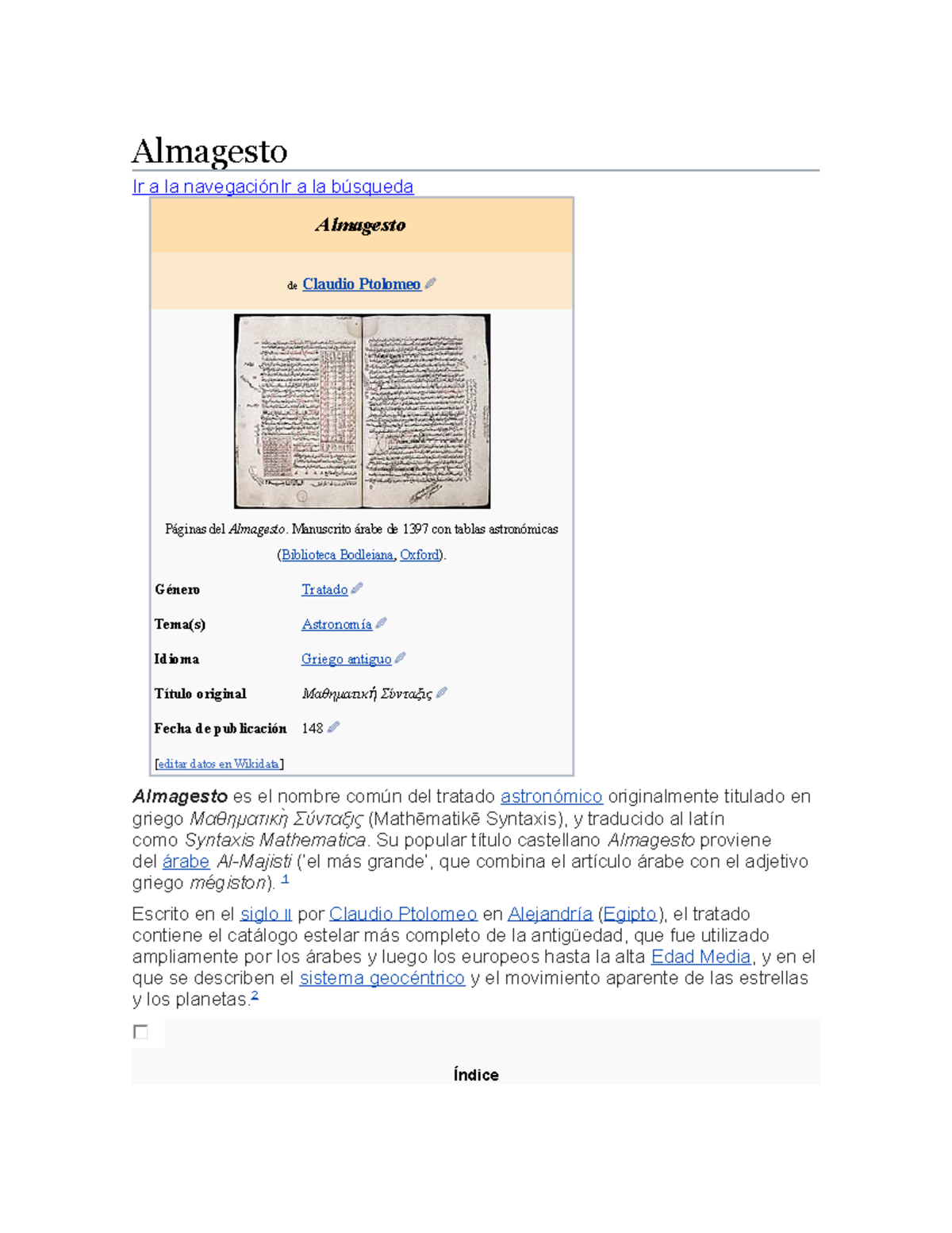 Almagesto - apuntes para reforzar el conocimiento - Almagesto Ir a la ...