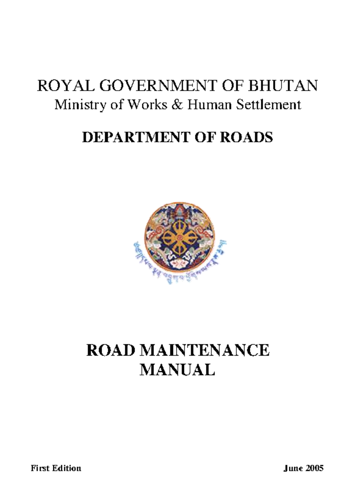 Road Maintenance Manual - Labour-Based Road Works (2005) - Studocu