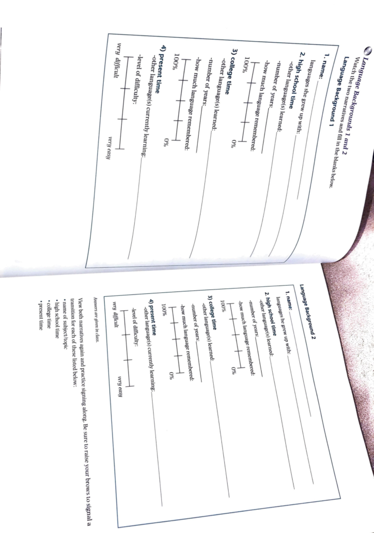 ASL 1 - 2.4 Homework Assignment Guidelines and Practice - Studocu