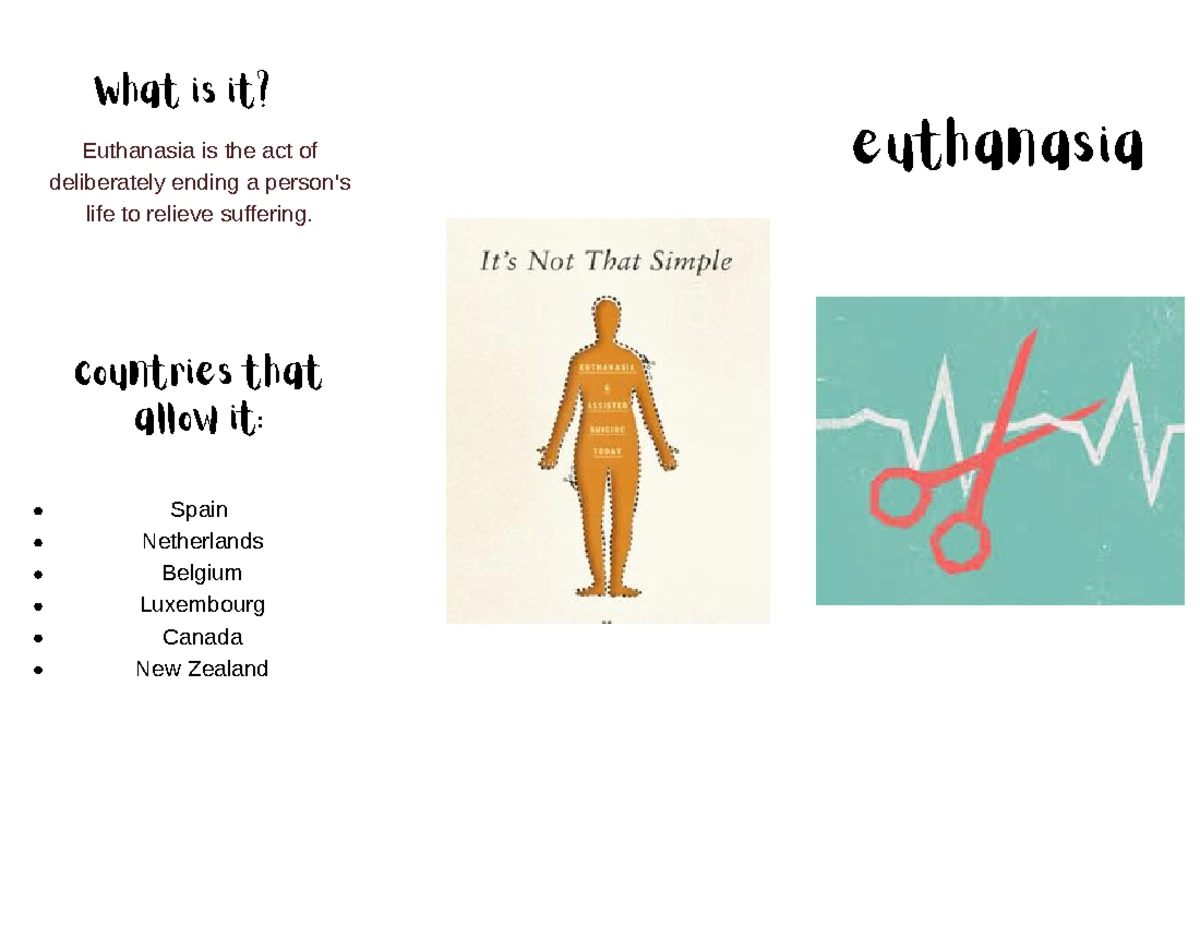 Euthanasia: Overview and Countries Permitting It - Studocu