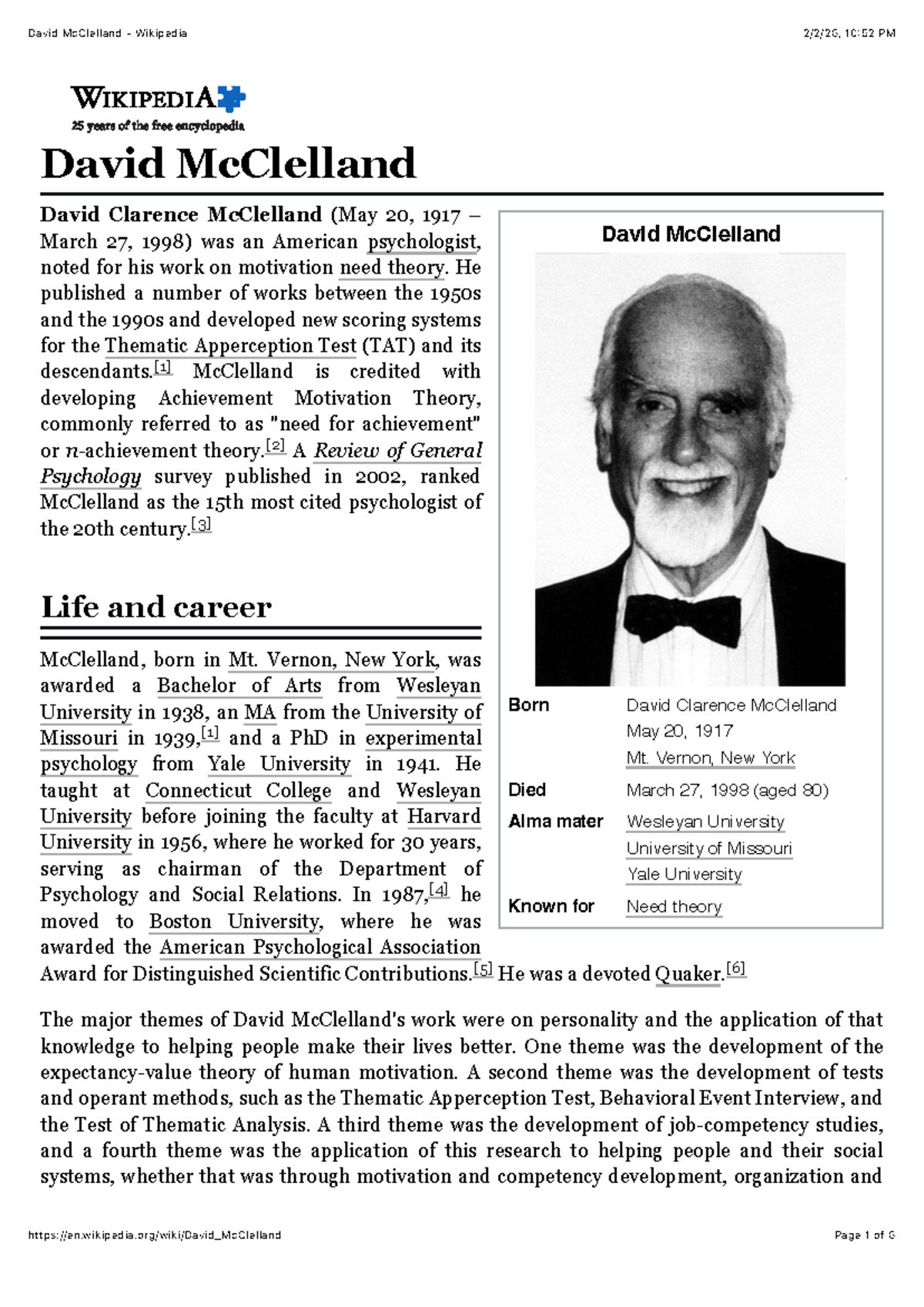 David McClelland: A Comprehensive Overview of His Theories and ...
