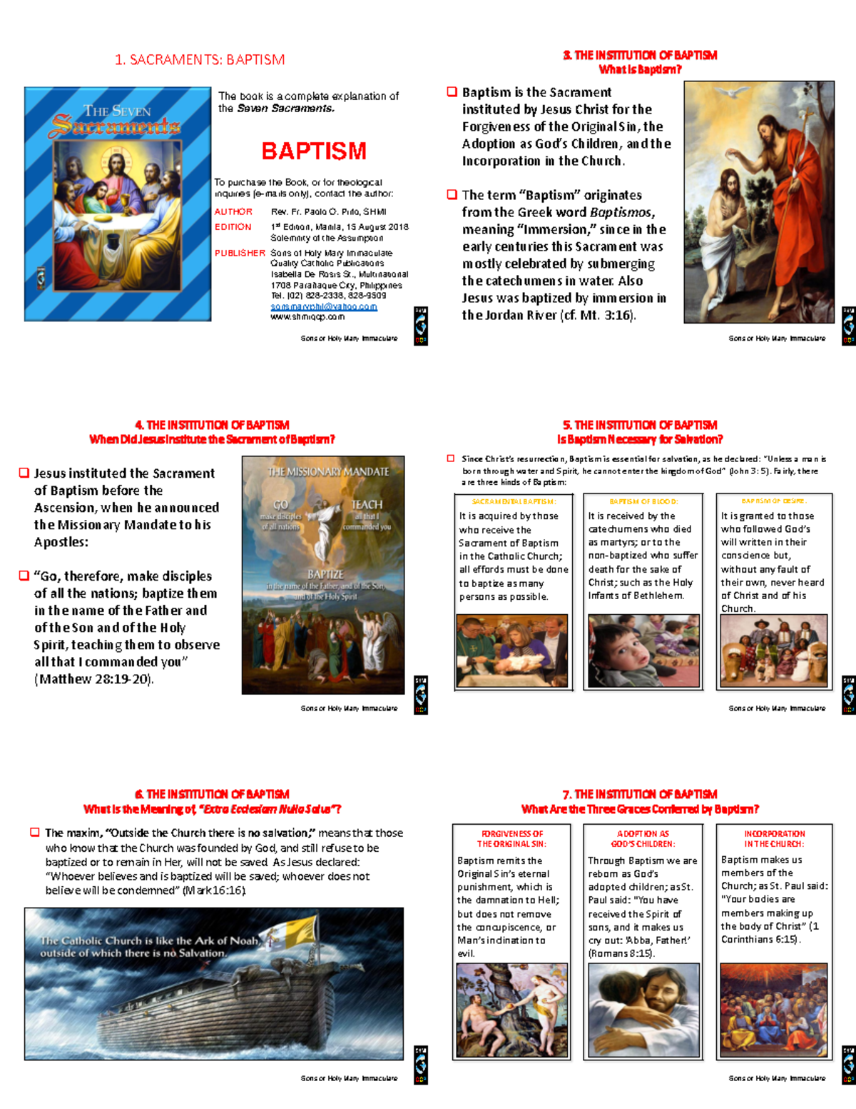 Understanding the Sacrament of Baptism: A Comprehensive Guide - Studocu