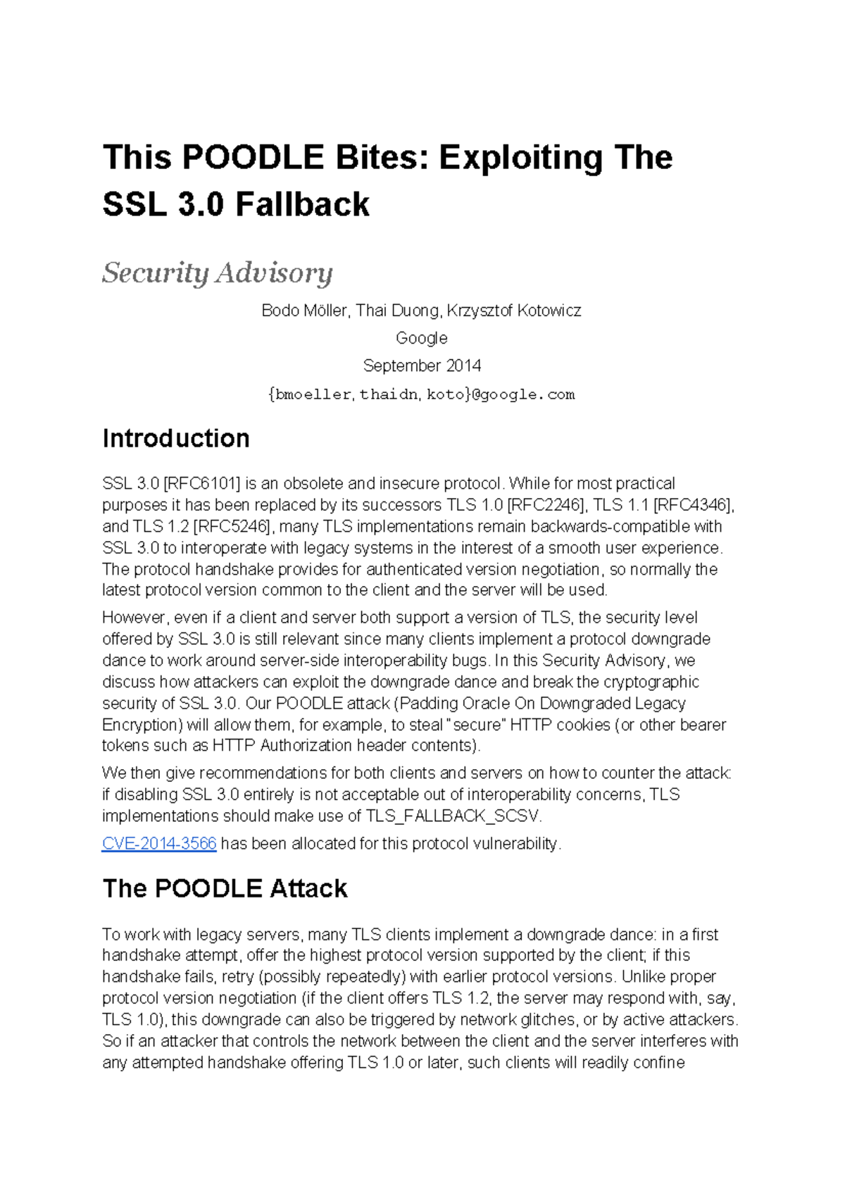 SSL 3.0 Vulnerability: Understanding the POODLE Attack Techniques - Studocu