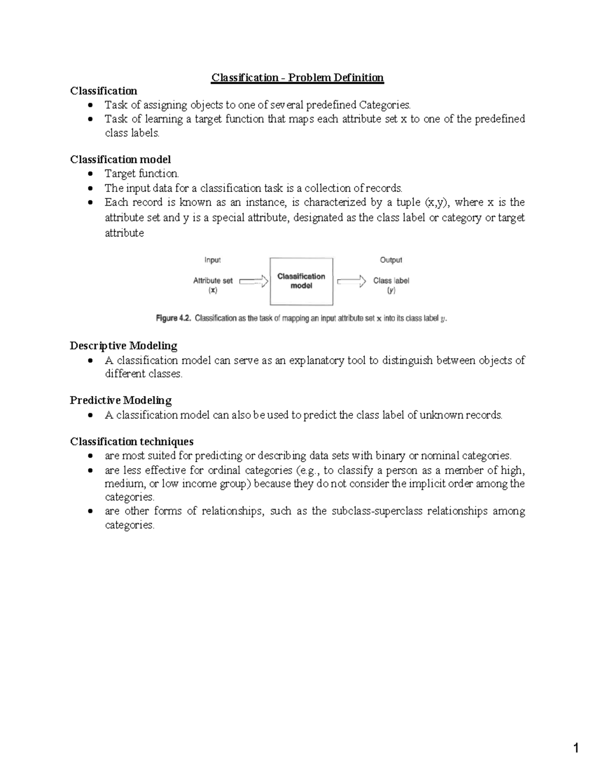 Classification Techniques and Decision Tree Algorithms - Unit-3 - Studocu