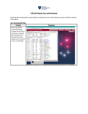 CYB 220 Module Three Activity Michelle Johnson - CYB 220 Module Three ...
