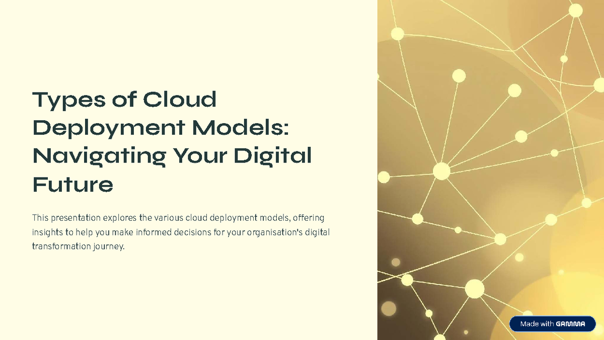 Types of Cloud Deployment Models: A Guide to Digital Transformation - Studocu