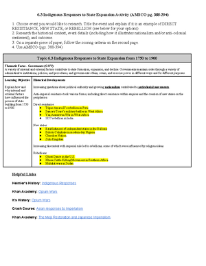 Unit 6.2 State Expansion 1750 -1900 (w pgs) - Unit 6 - Consequences of ...