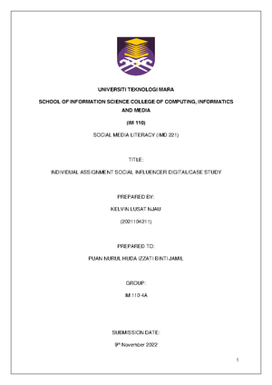 Group Assingment MGT028 - SEMESTER 1 SEPTEMBER –DECEMBER 2018 MGT ...