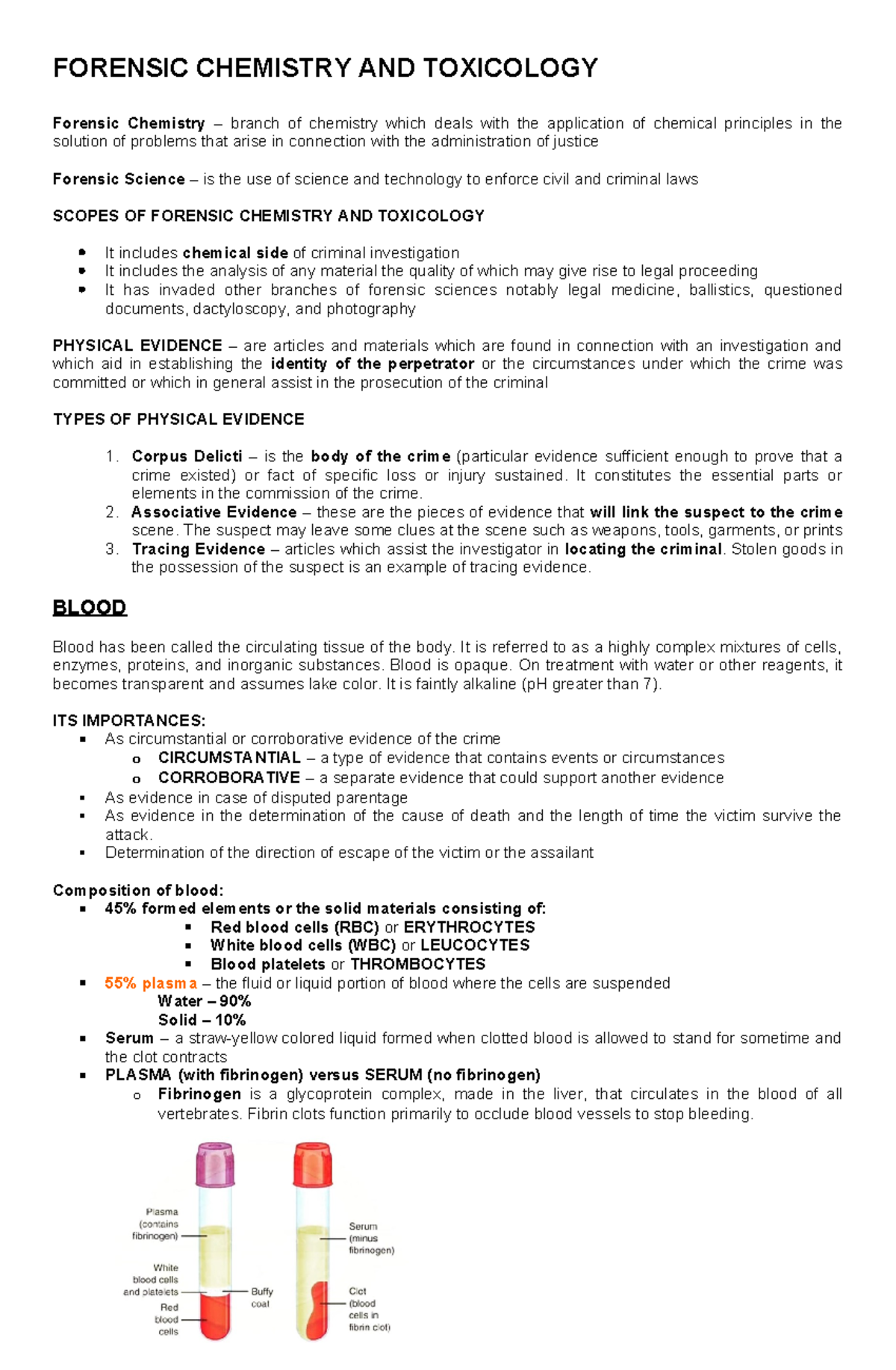 Forensic Chemistry and Toxicology: Key Concepts and Applications - Studocu