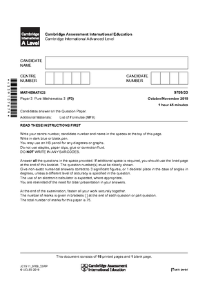 9709 s22 ms 12 - MS for May June Paper 12 - This document consists of ...