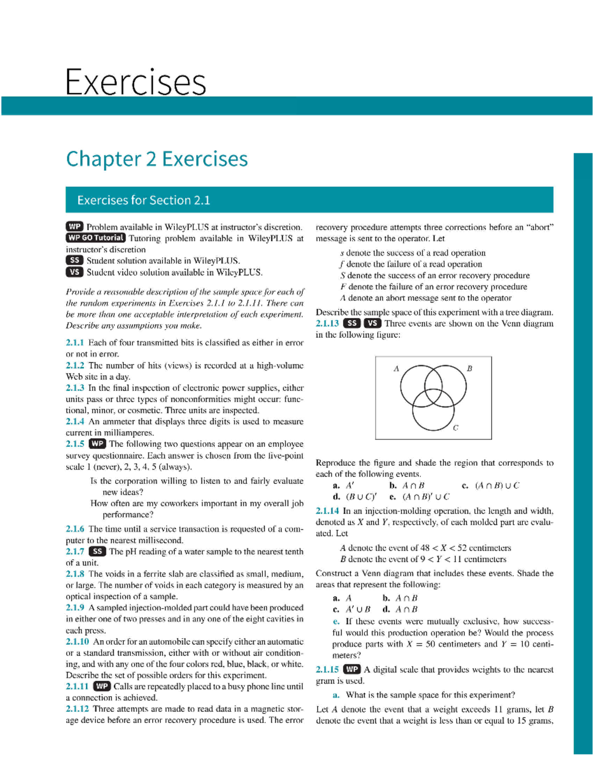 Soal Latihan Ch 2 - exercise chapter 2 - Probability and Statistics - Studocu