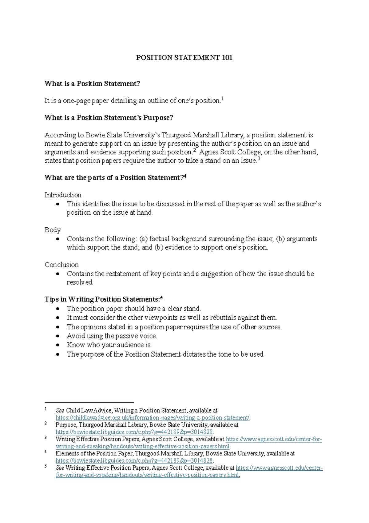POS 101: Writing a Strong Position Statement - Key Elements & Tips ...