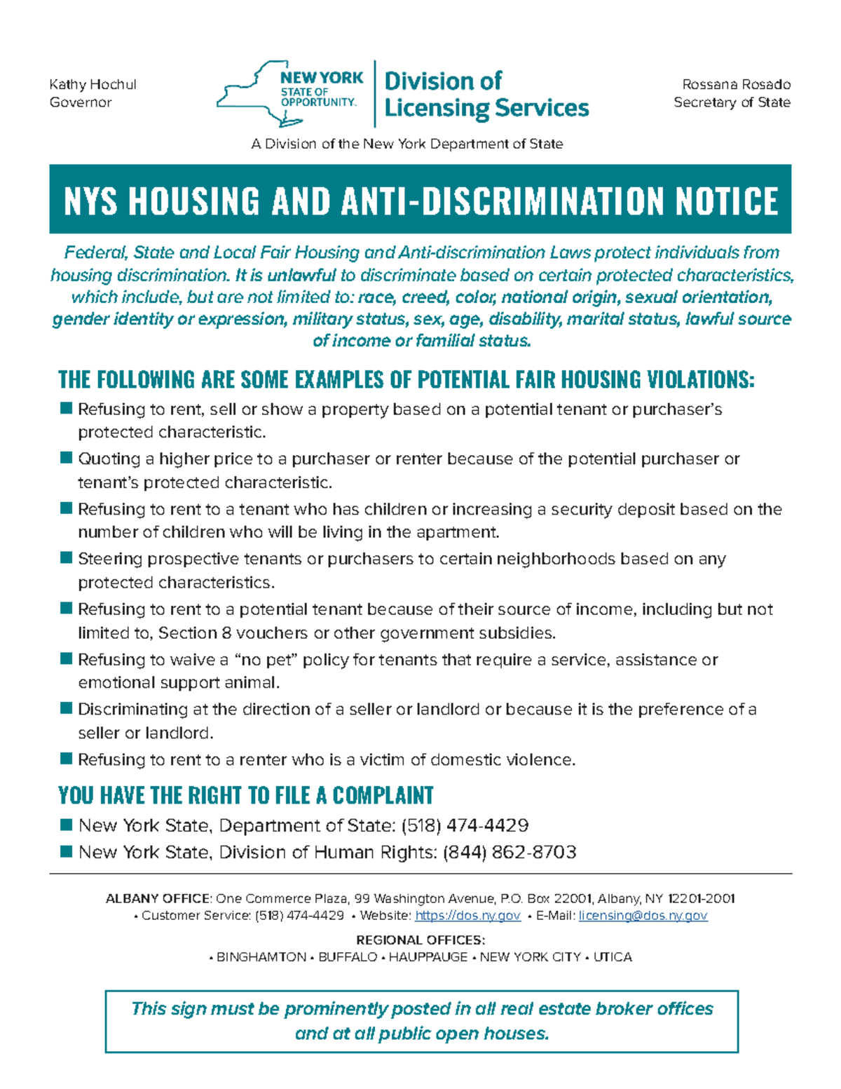 Fairhousingnotice - Null - THE FOLLOWING ARE SOME EXAMPLES OF POTENTIAL ...