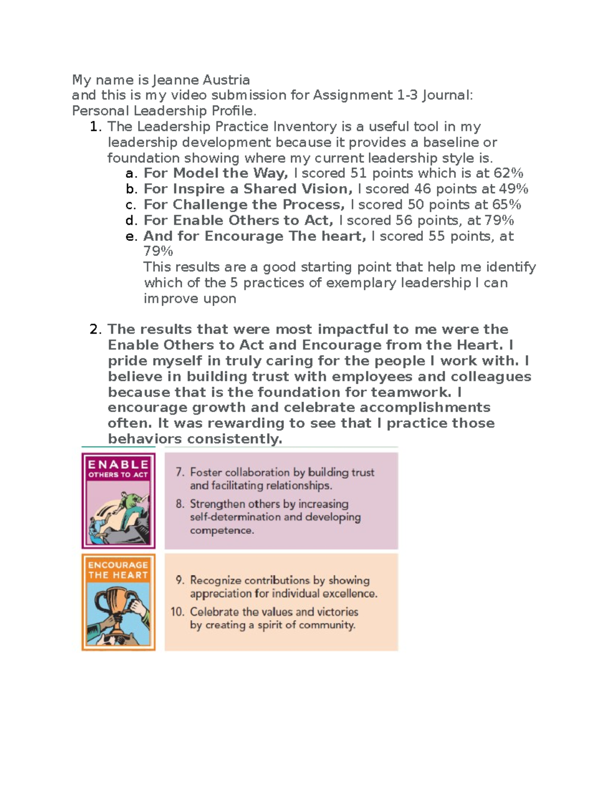 MBA 530 SNHU 1-3 Journal: Insights on My Leadership Profile - Studocu