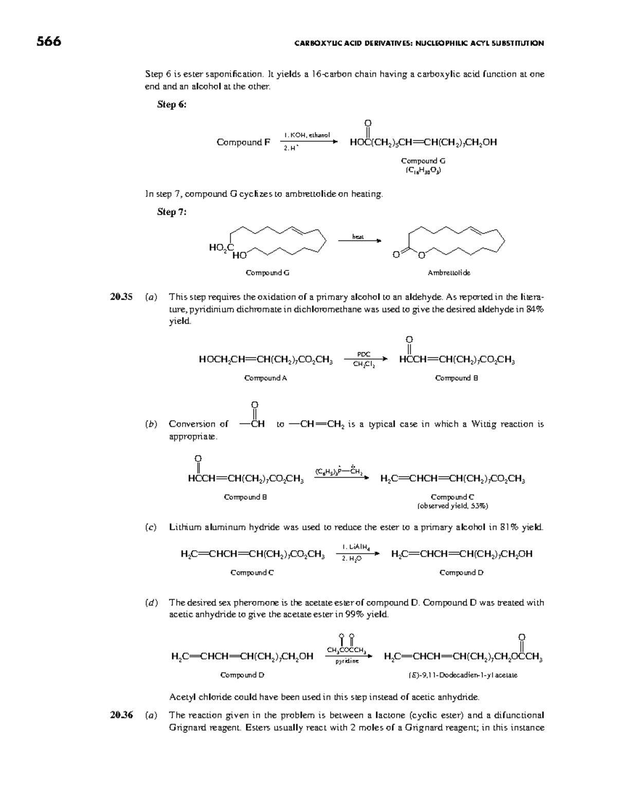 566 Organic Chemistry: Carboxylic Acid Derivatives & Nucleophilic Acyl ...
