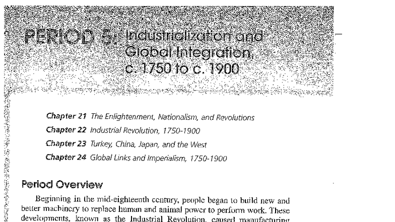 Amsco AP World History Unit 5: Industrialization & Global Integration ...