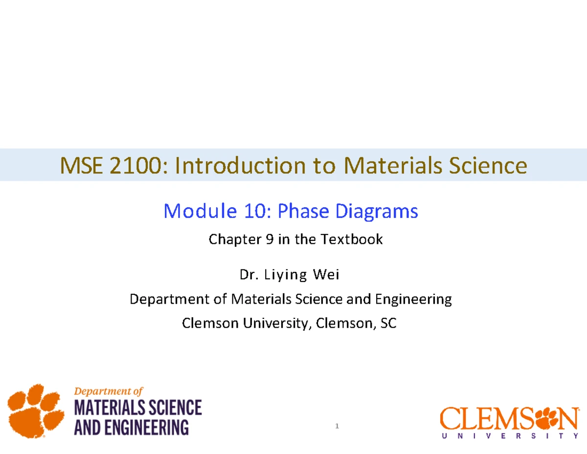 Phase Diagrams in Materials Science: Understanding Unary & Binary Systems - Introduction to ...