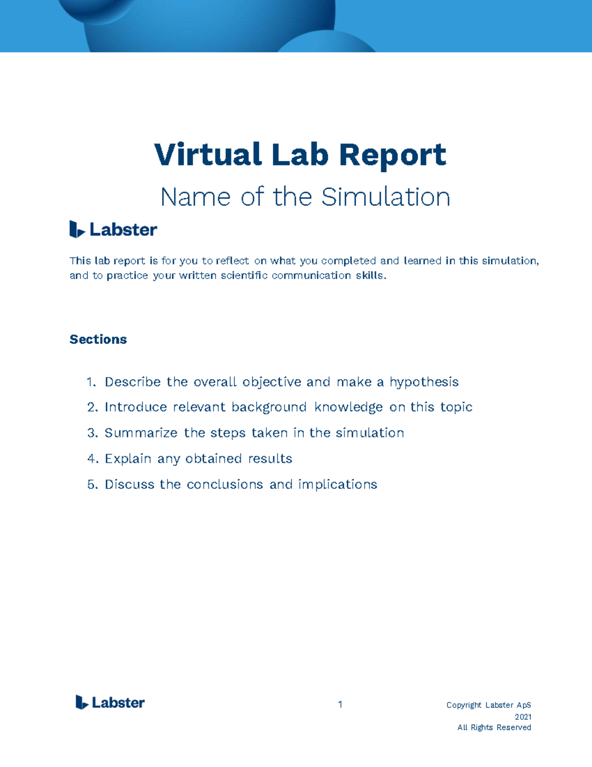 Lab 1 OCC - Virtual Lab Report on Intermolecular Forces - Studocu