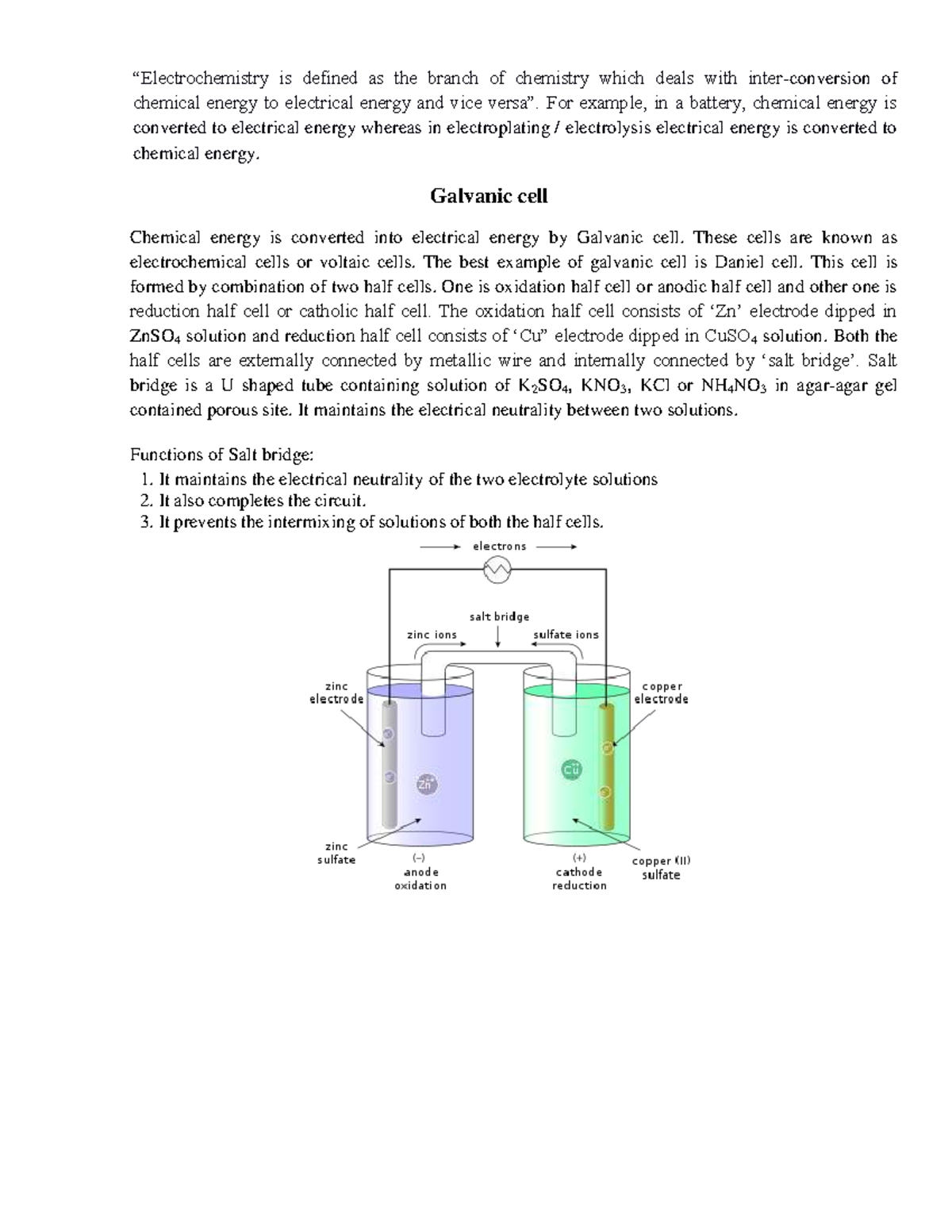 Electrochemistry: Understanding Galvanic Cells and EMF Calculations ...