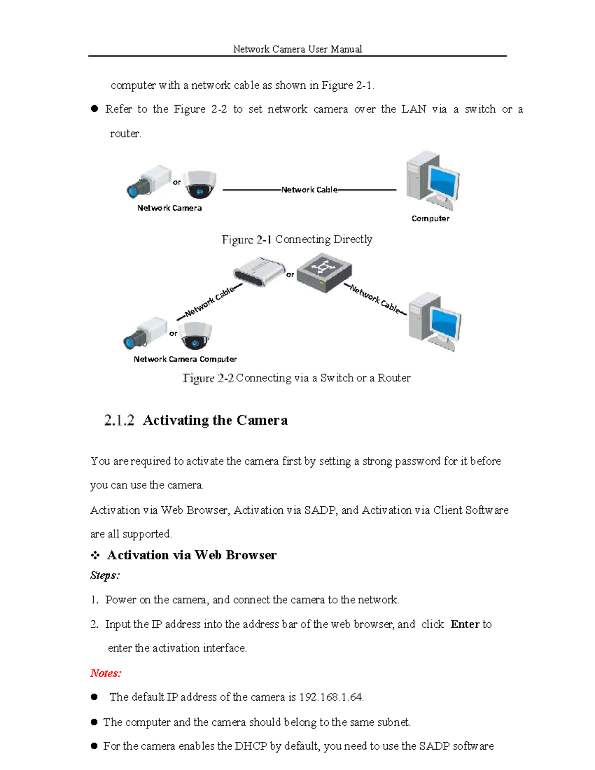 Hikvision DS-2CD1121-I User Manual: Network Camera Setup Guide - Studocu