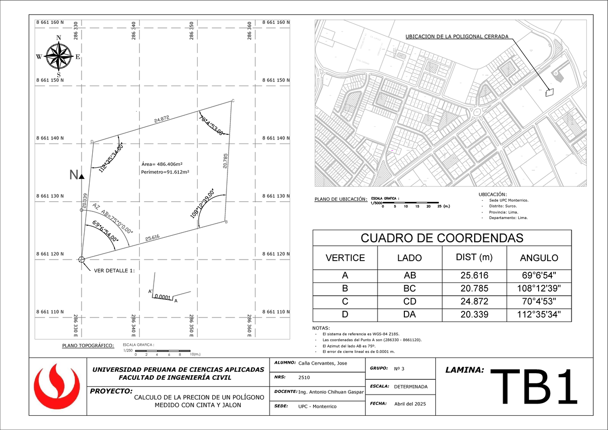 Final Exam: Topographic Plan - Course Code 038928 - Studocu
