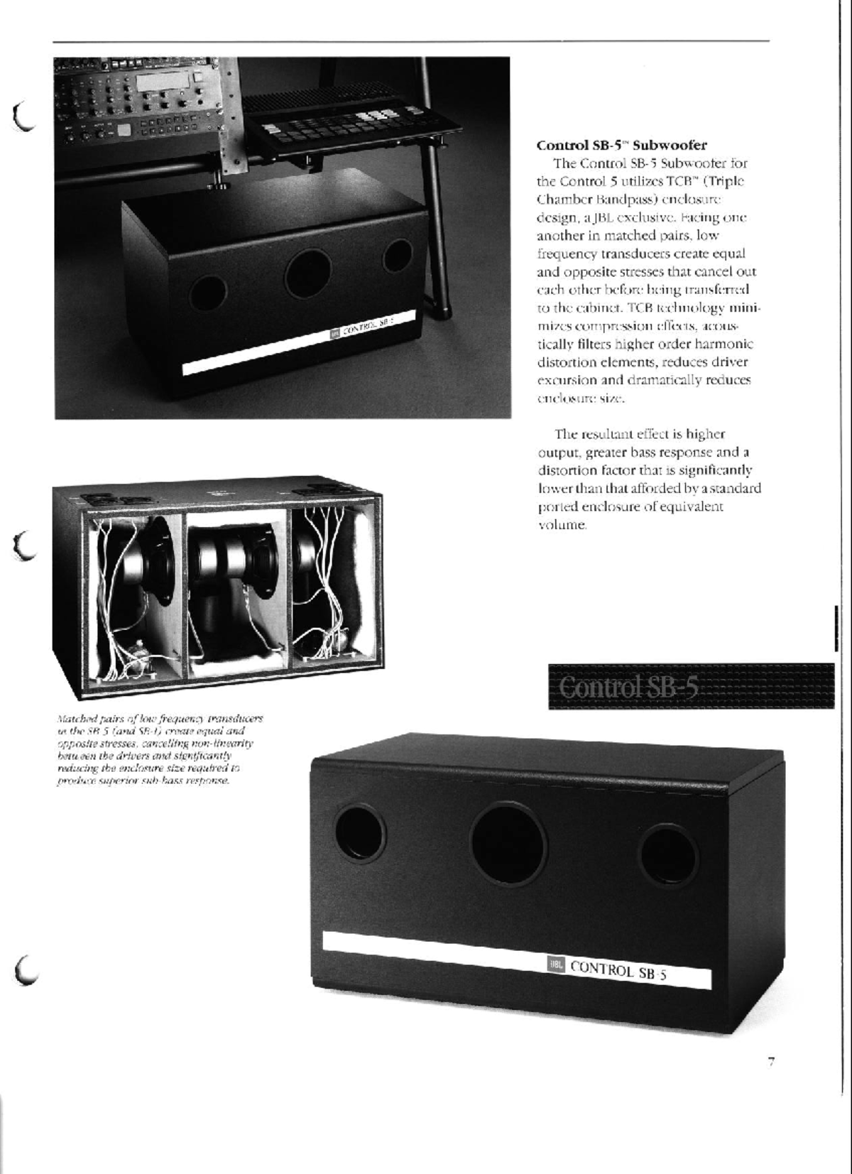 Control SB-5 Manual: Understanding the Triple Chamber Bandpass Design ...