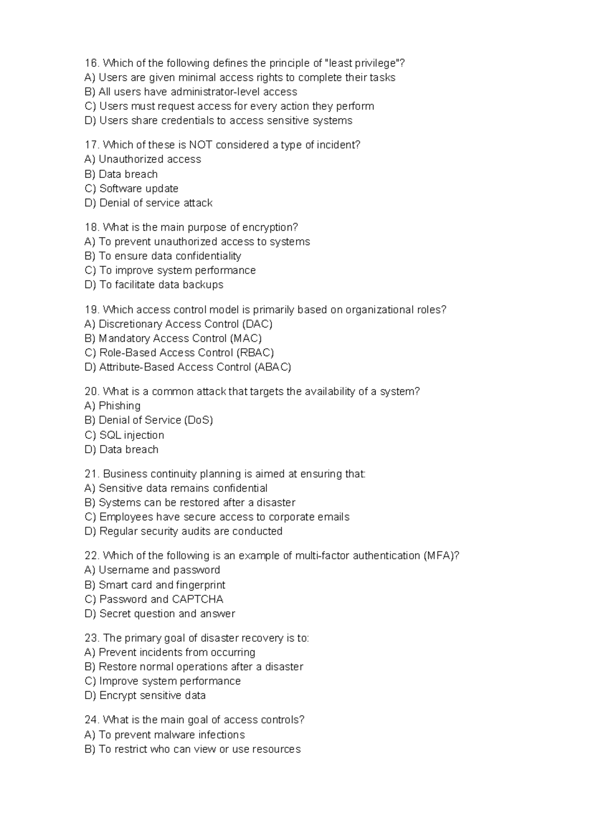 Practice Test ISC2 CC - Security Concepts and Access Control Insights ...