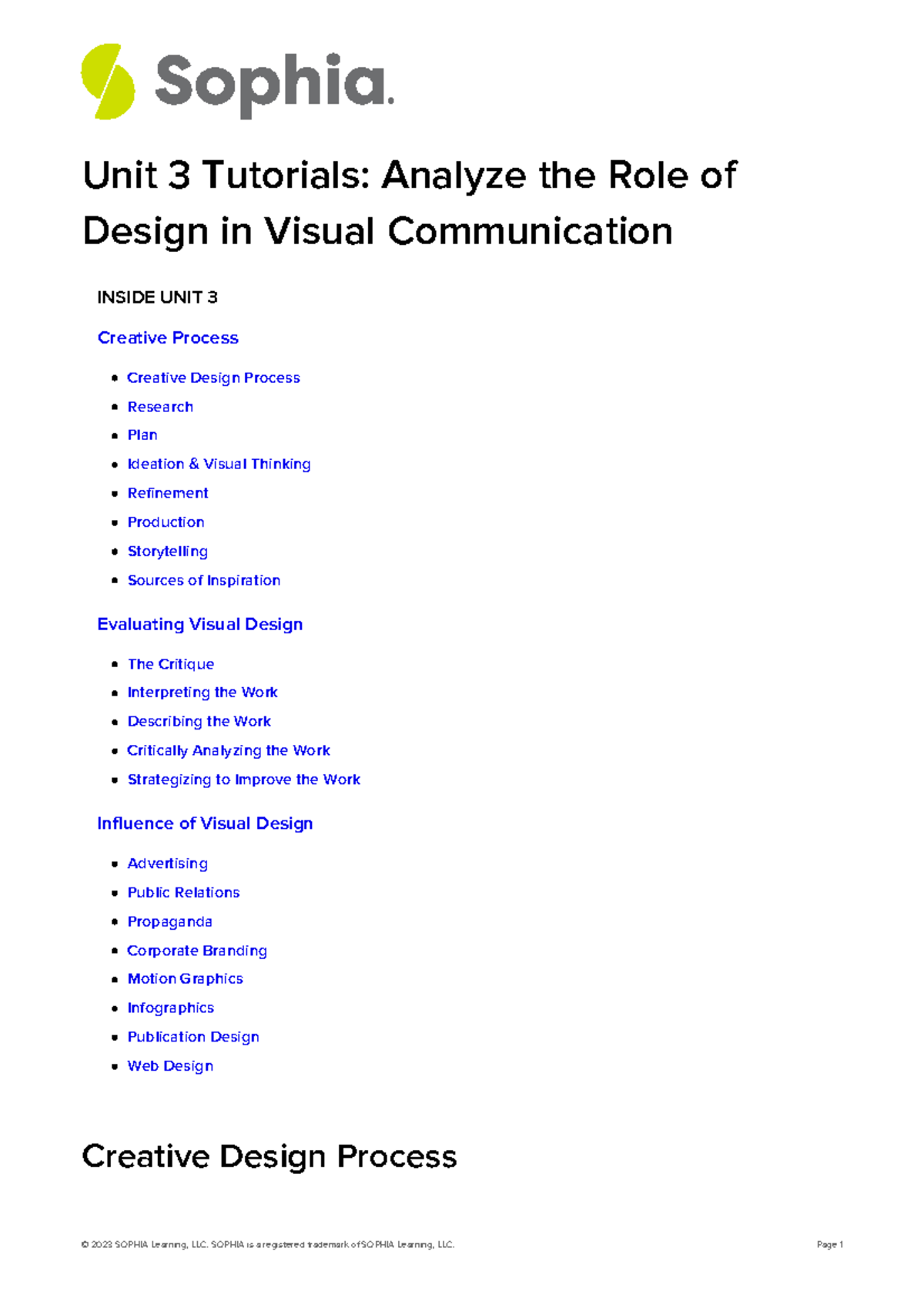 Unit 3 tutorials analyze the role of design in visual communication - Unit 3 Tutorials: Analyze ...