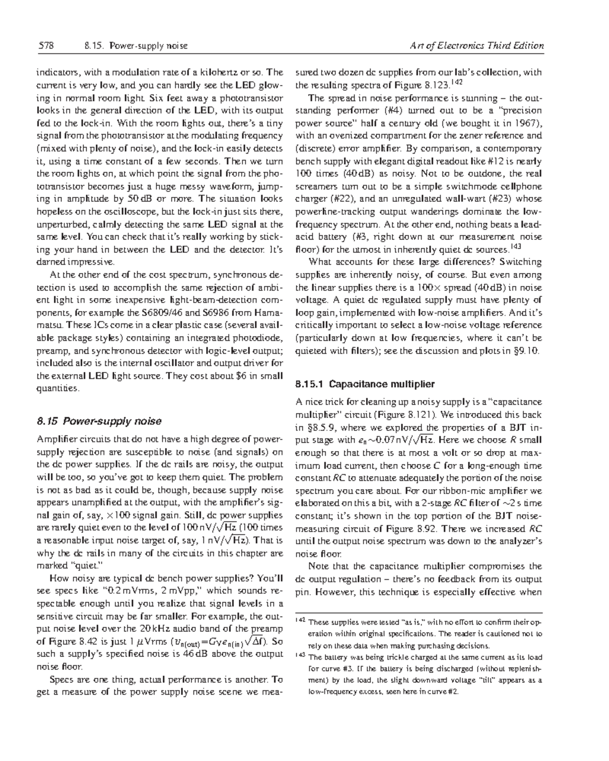 Art of Electronics (578) - Noise Indicators and Power Supply ...