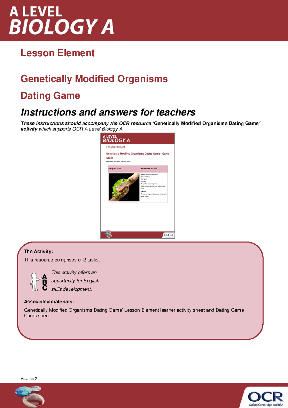 Gmos-worksheet-3 - Just a worksheet - Lesson Element Genetically ...