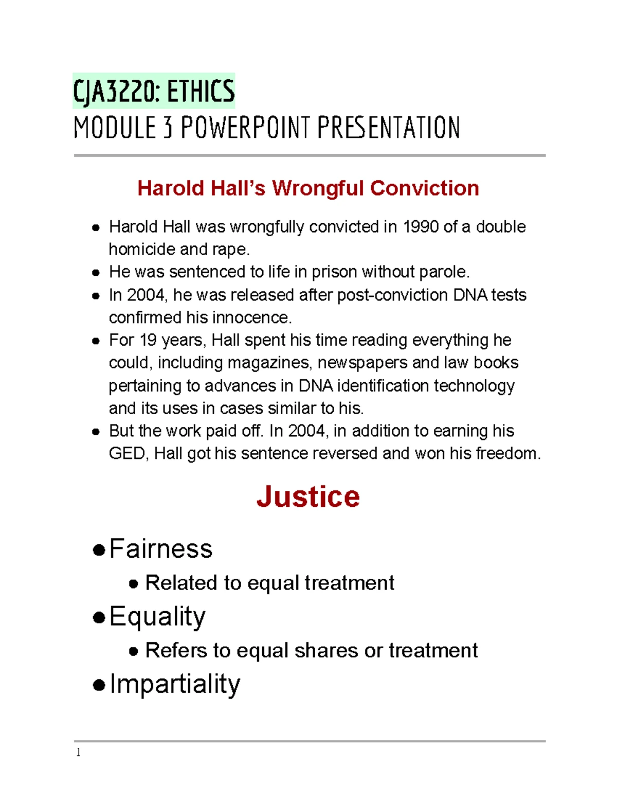 Ethics in Criminal Justice: Morality Ethics and Dilemmas - Studocu