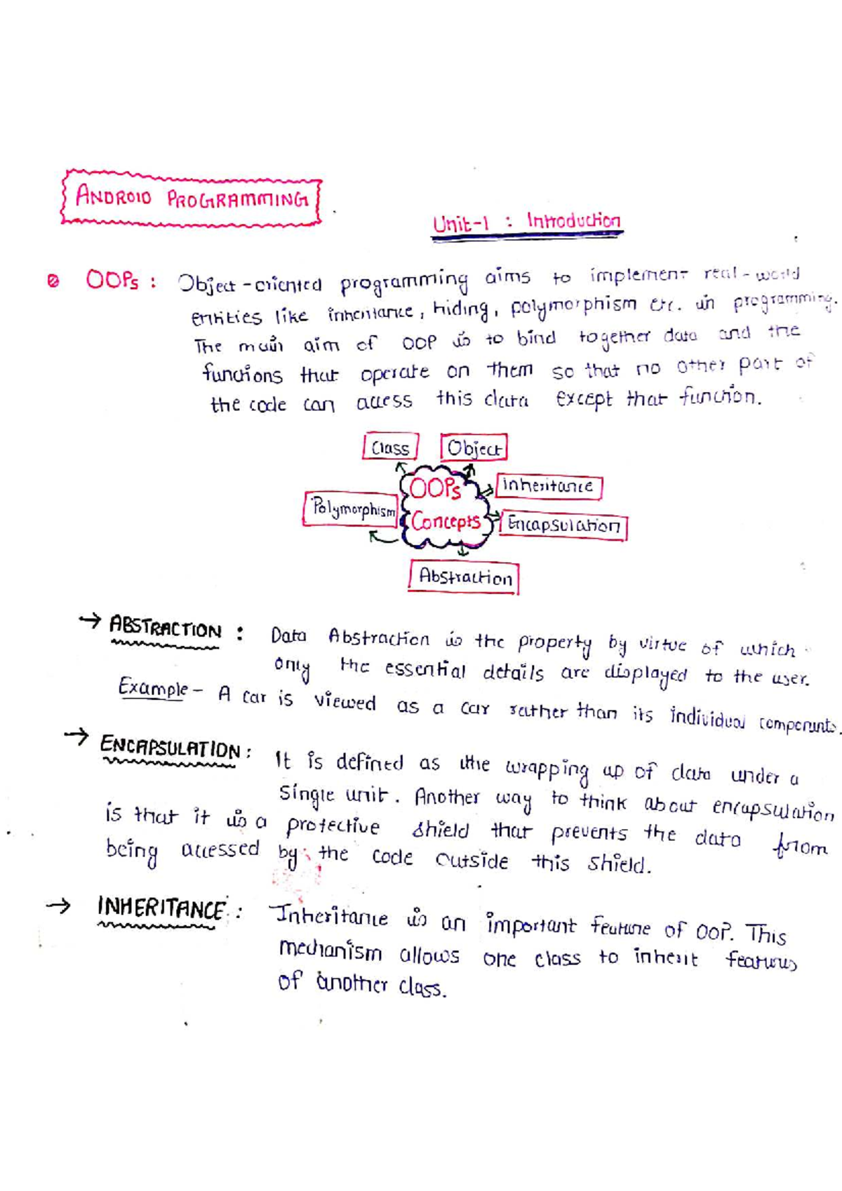 ANDROID PROGRAMMING (CS101): OOP Concepts and Android Framework ...