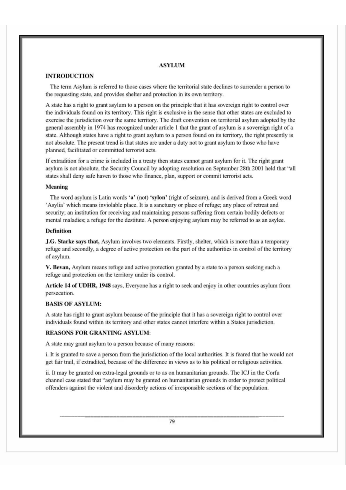 Asylum and Diplomatic Agents: An Overview of Rights and Protections ...