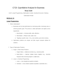 C723 - Quantitative analysis for business - Studocu