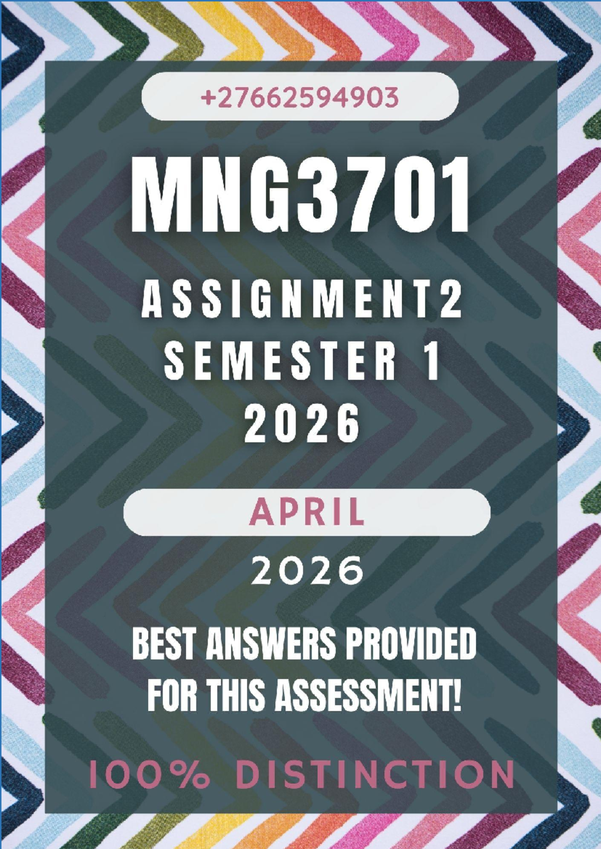 MNG3701 Assignment 1 Guidelines and Analysis for 2026 - Studocu