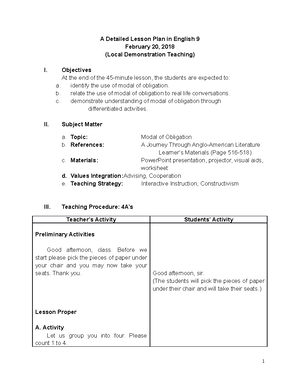 English 10 Q3 Module 2 Lesson 1 - English Quarter 3 Module 2 – Lesson 1 ...